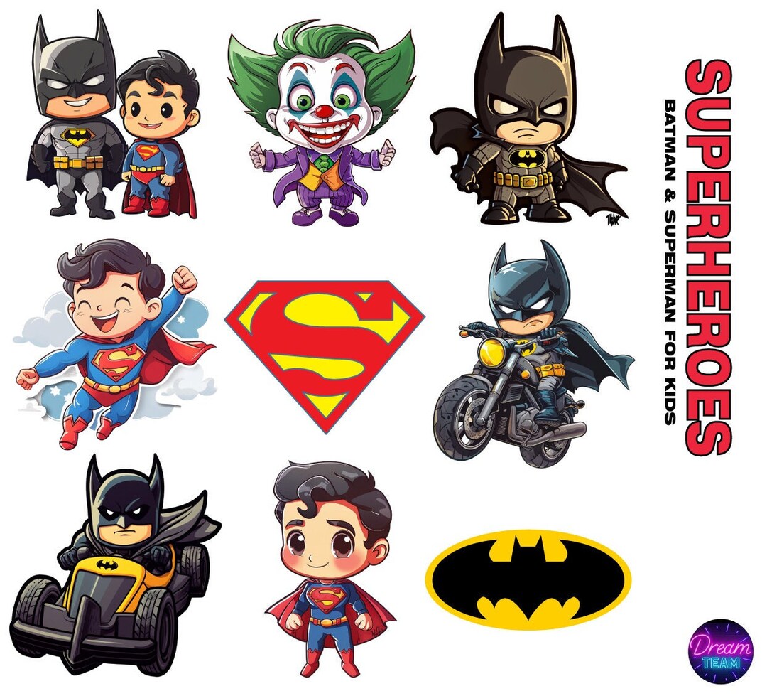 SUPERHEROES Stickers for Kids, Laptop, Phone, Car, Water Bottle ...