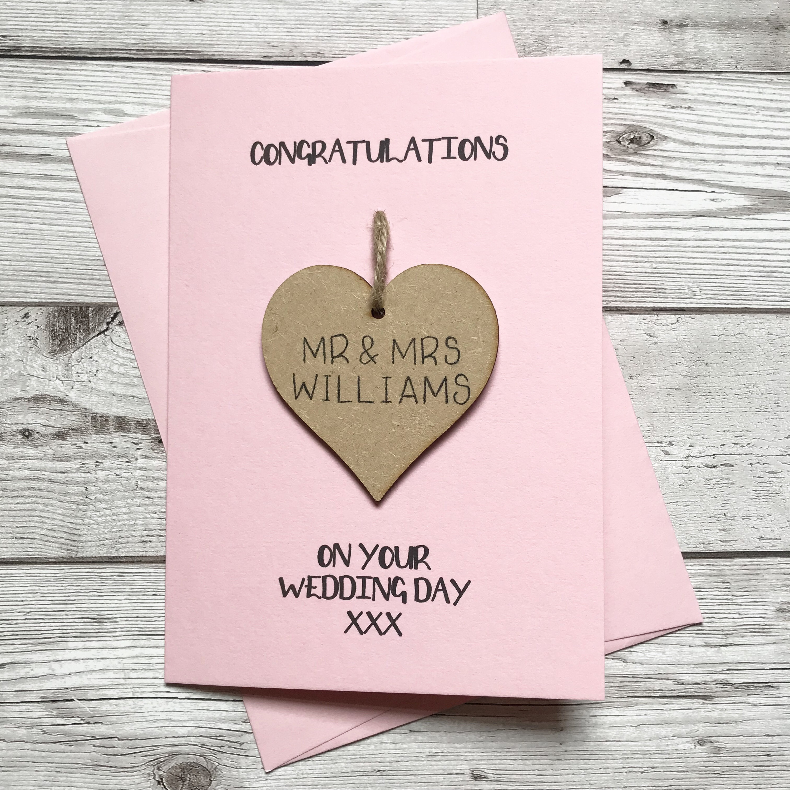 Wedding card keepsake wedding card special wedding card on | Etsy