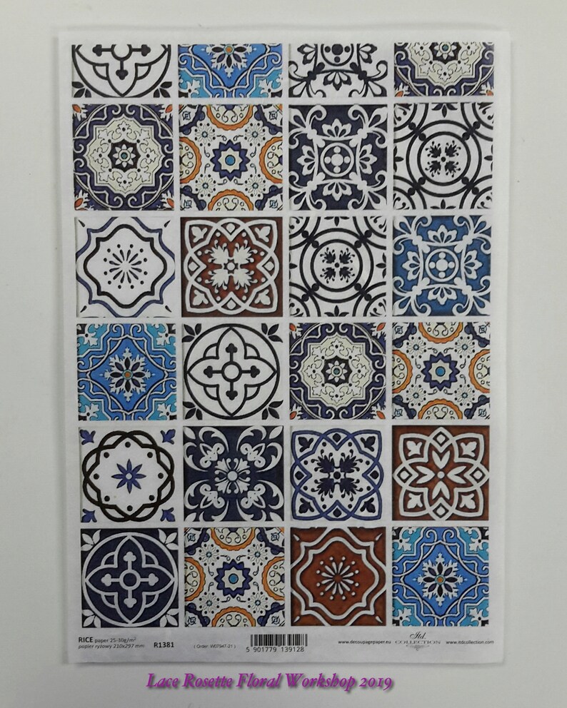 Decoupage Rice Paper Sheets A4 Size 210mm X 297mm - Set 21 - Listed ...