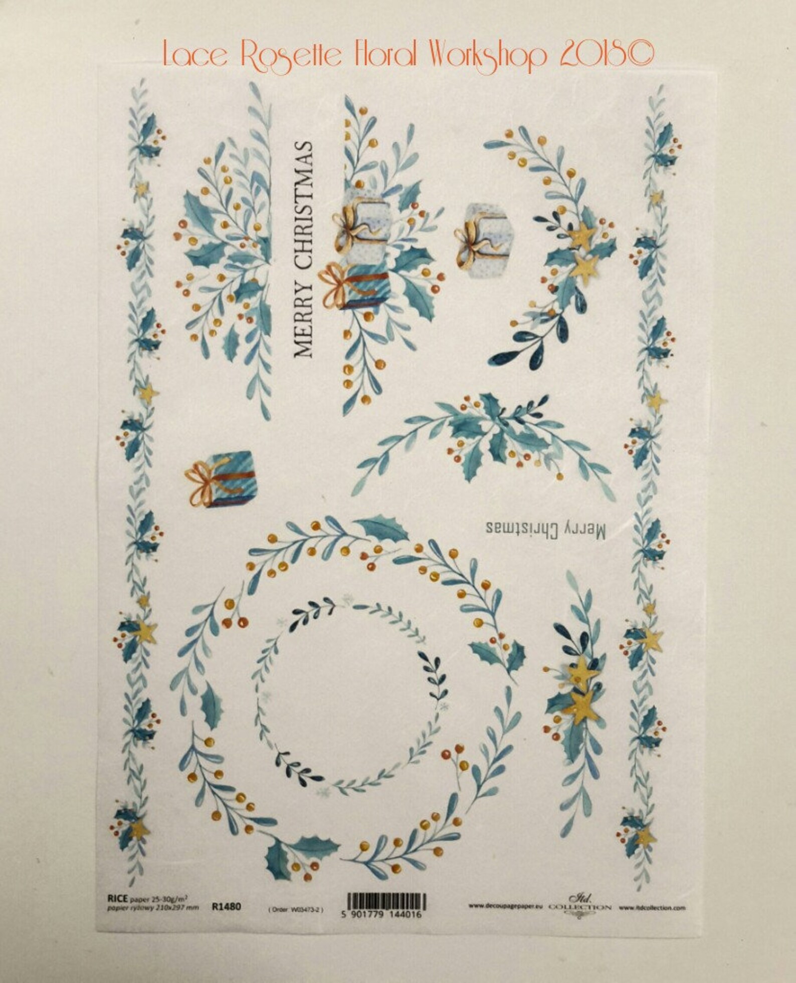 Decoupage Christmas Theme Rice Paper Sheets A4 Size 210mm x | Etsy