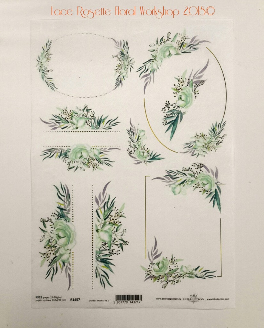 Decoupage Rice Paper Sheets A4 Size 210mm X 297mm - Set 16 - Listed ...