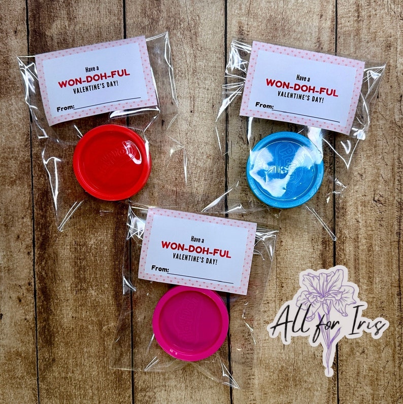 Have A Wondohful Playdoh Valentine's Day Party Favor Bag, Treat Bag ...
