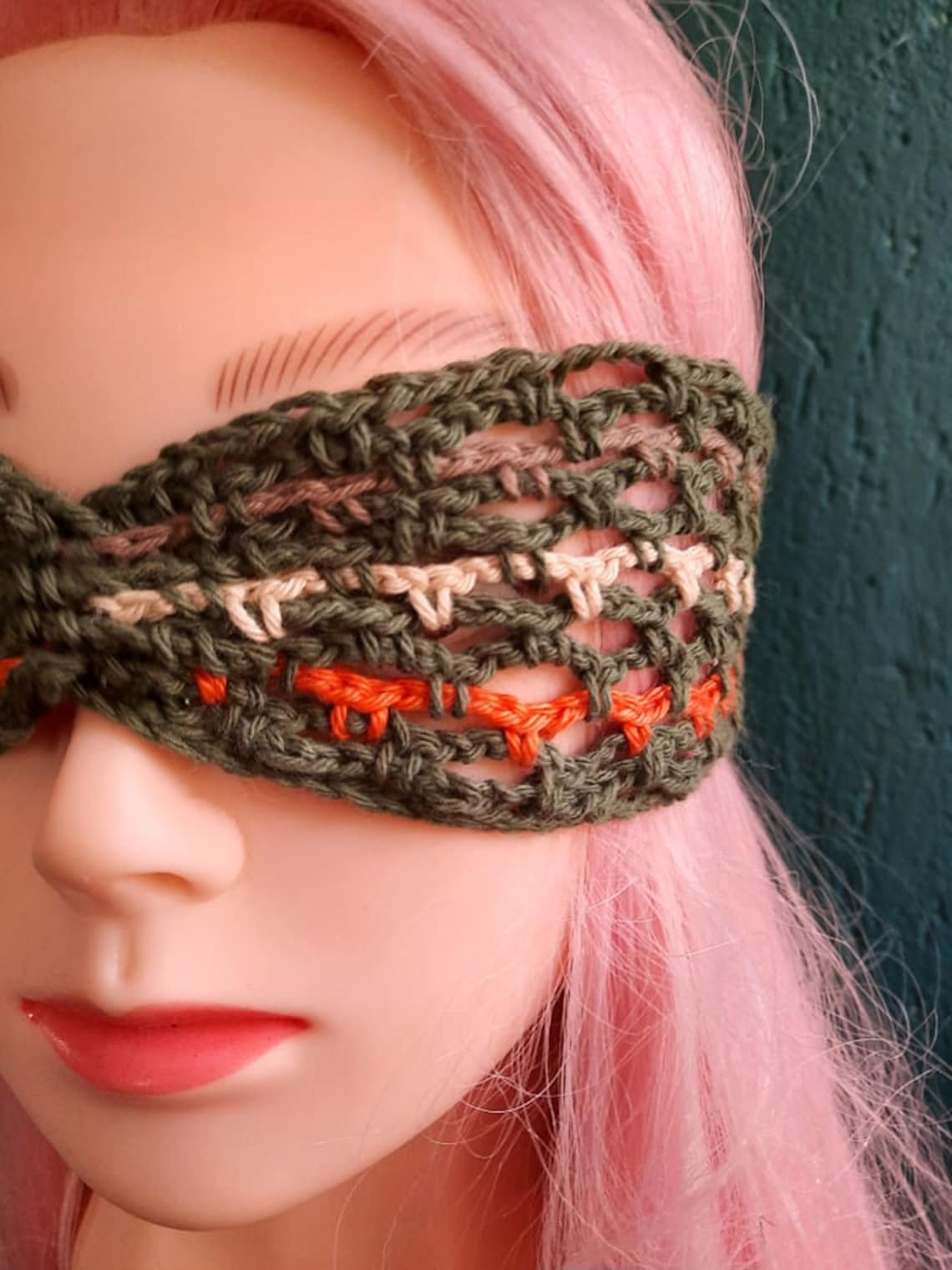 Blindfold/headband CROCHET PATTERN - Etsy UK