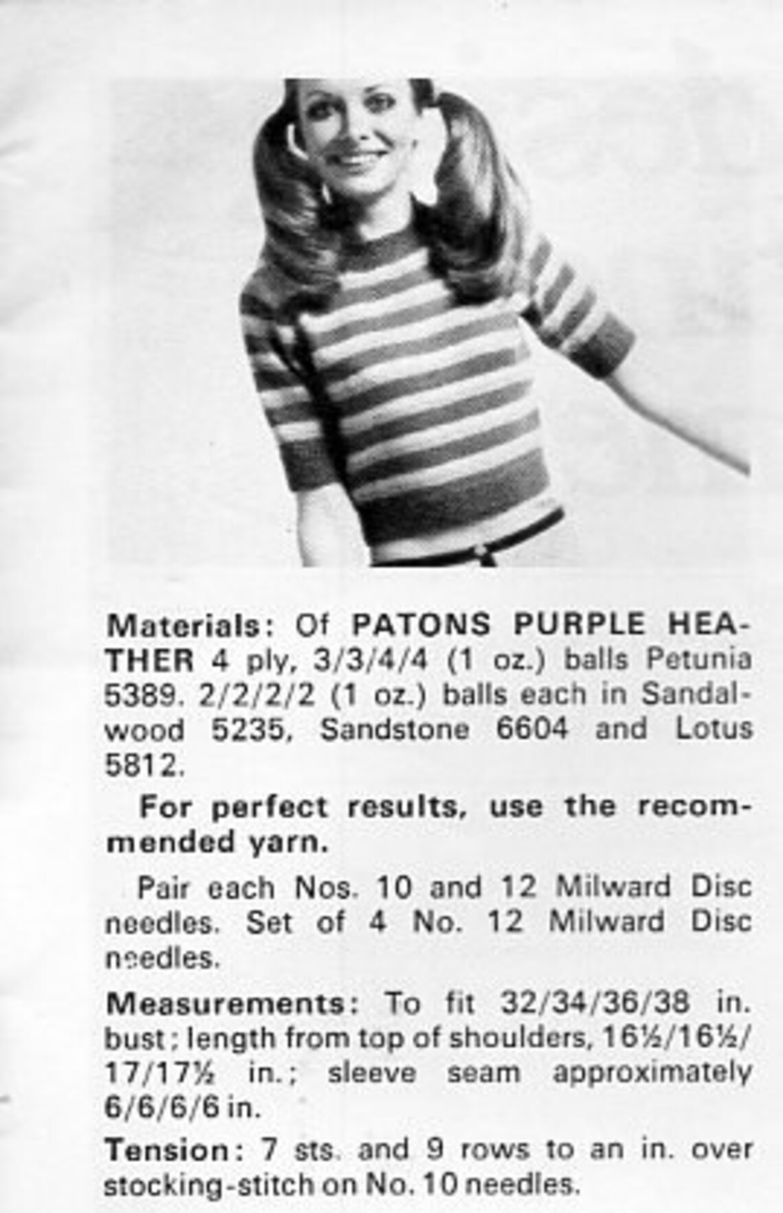 Vintage Womens Top Knitting Pattern Pdf Ladies Crop Top | Etsy