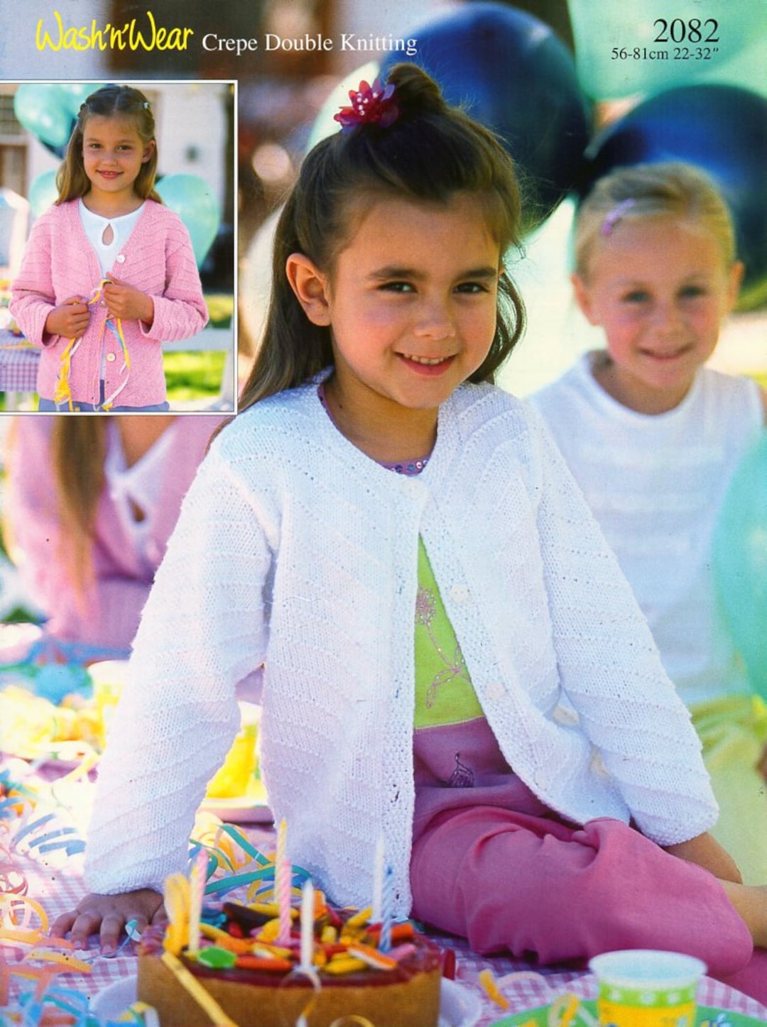 Girls Cardigan KNITTING PATTERN Pdf Download Childrens Jacket Diamond ...