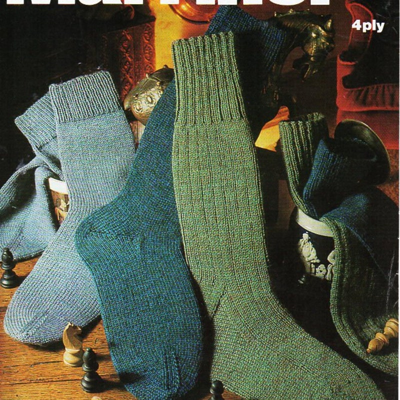 Mens Slipper Socks Knitting Pattern - Etsy UK
