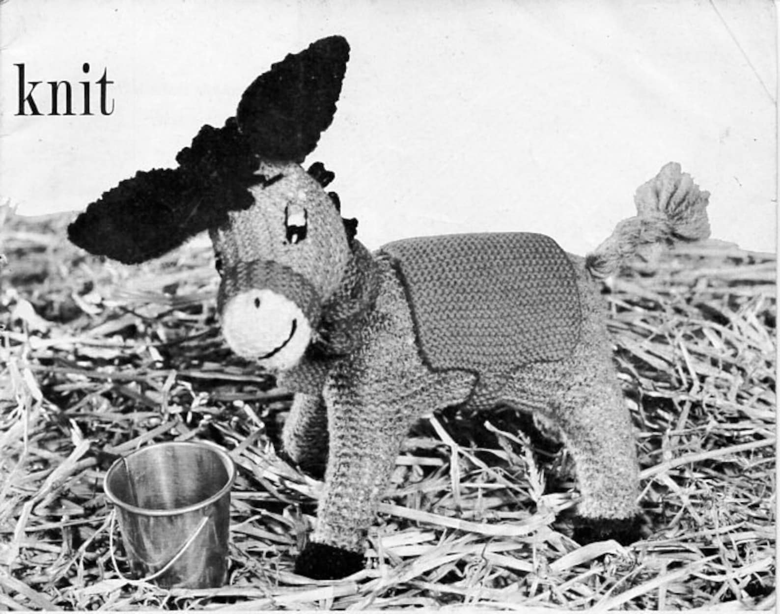 Donkey Knitting Pattern Pdf Knitted Donkey Childrens Soft Toy - Etsy UK
