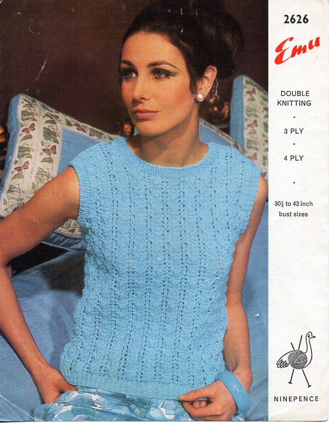 Ladies Top Knitting Pattern Pdf 3ply 4ply or DK Womens Lacy - Etsy UK