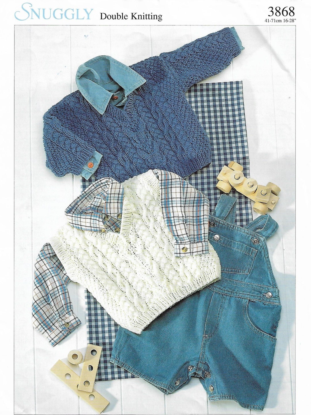 Childrens Aran Sweater Tank Top KNITTING PATTERN Pdf Download Childs ...