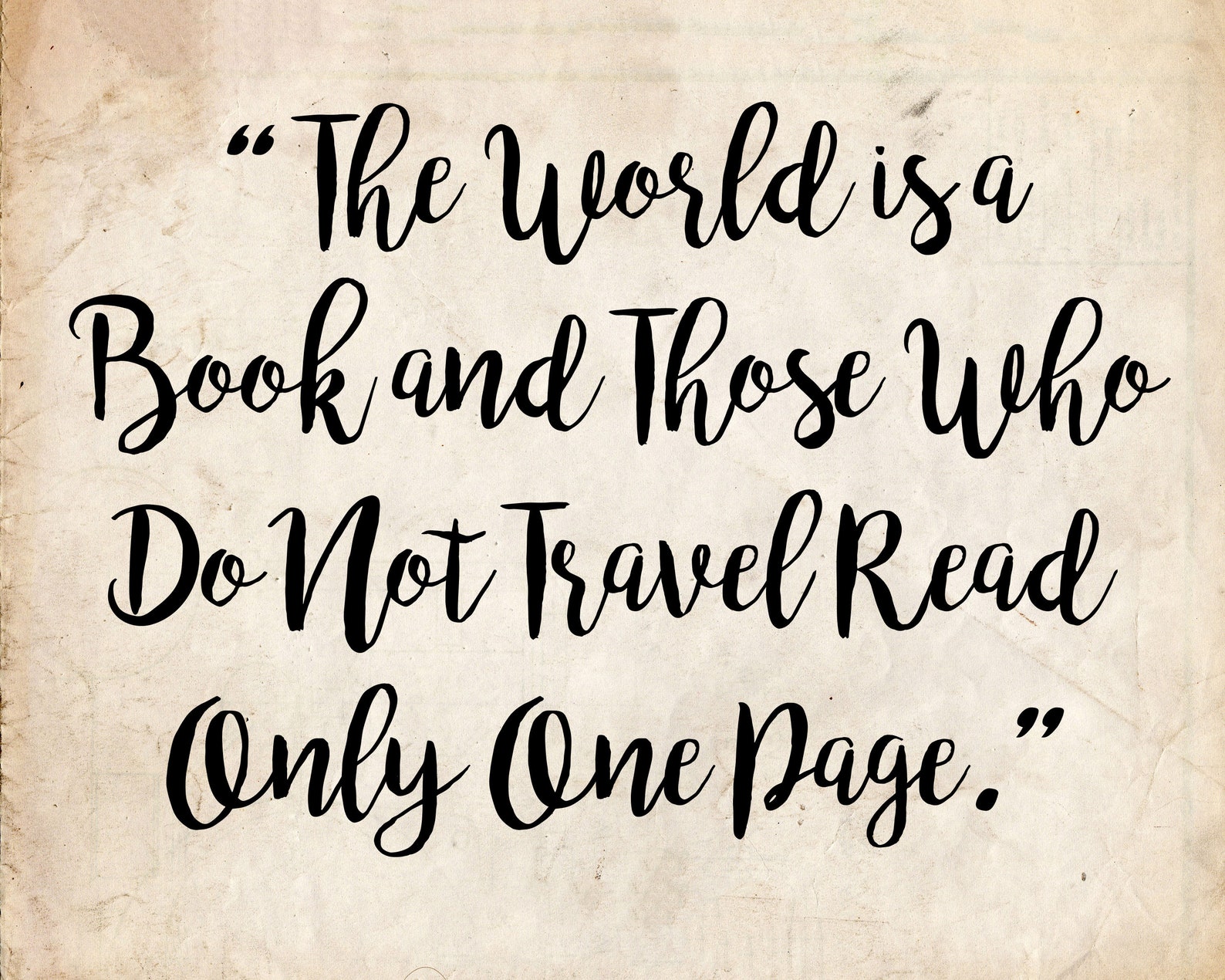 The World is A Book - Etsy