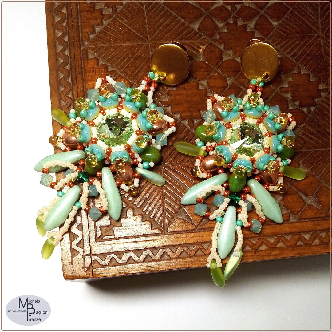 TUTORIAL With SAMOS Par Puca Tutorial With Superduo Rivoli - Etsy