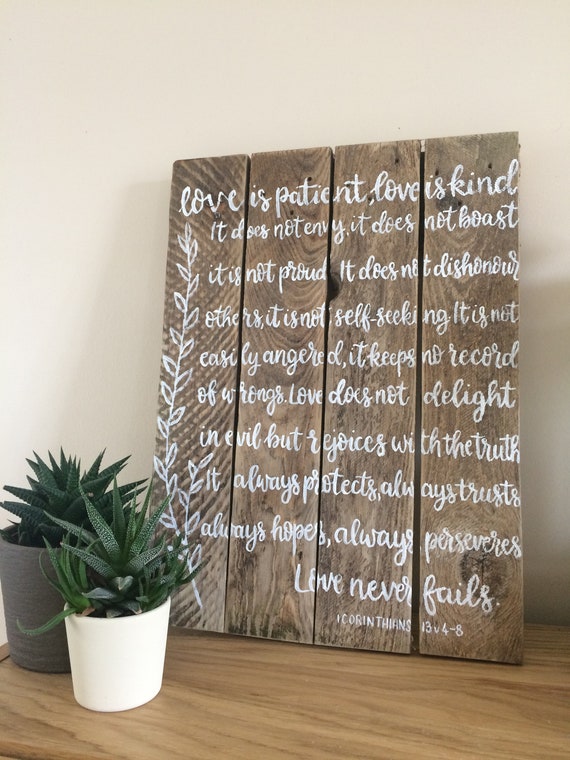 Hand Lettered Wooden Signs | Etsy