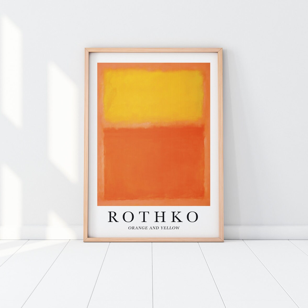 Rothko Orange and Yellow Mark Rothko Art Poster Art Abstract - Etsy