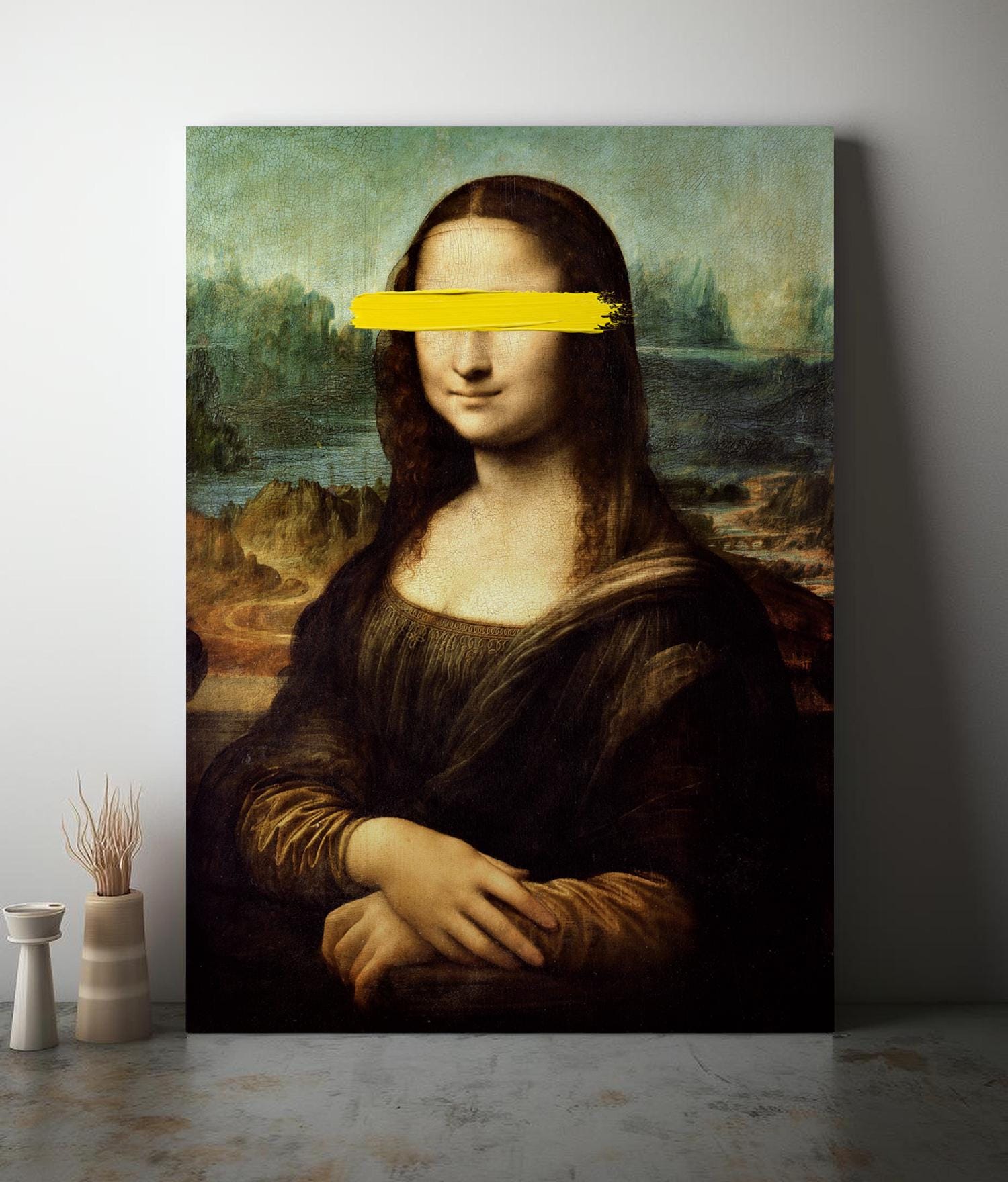 Monalisa Mona Lisa Leonardo Da Vinci Poster Funny Art Print - Etsy