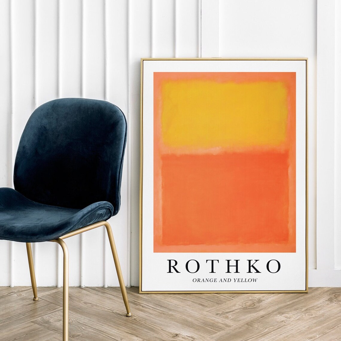 Rothko Orange et Jaune Mark Rothko Art - Affiche Art Art Abstrait ...