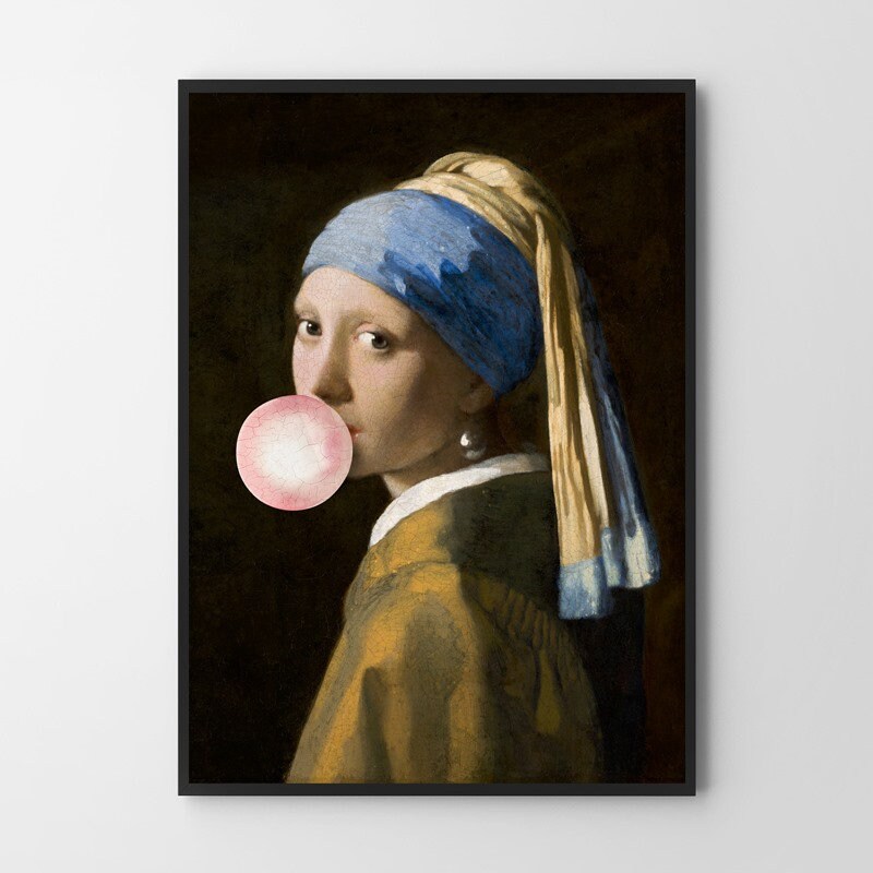 Girl With a Pearl Earring Poster | Etsy