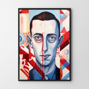 Men Portrait Face Abstract Art - Poster Art Print - Etsy
