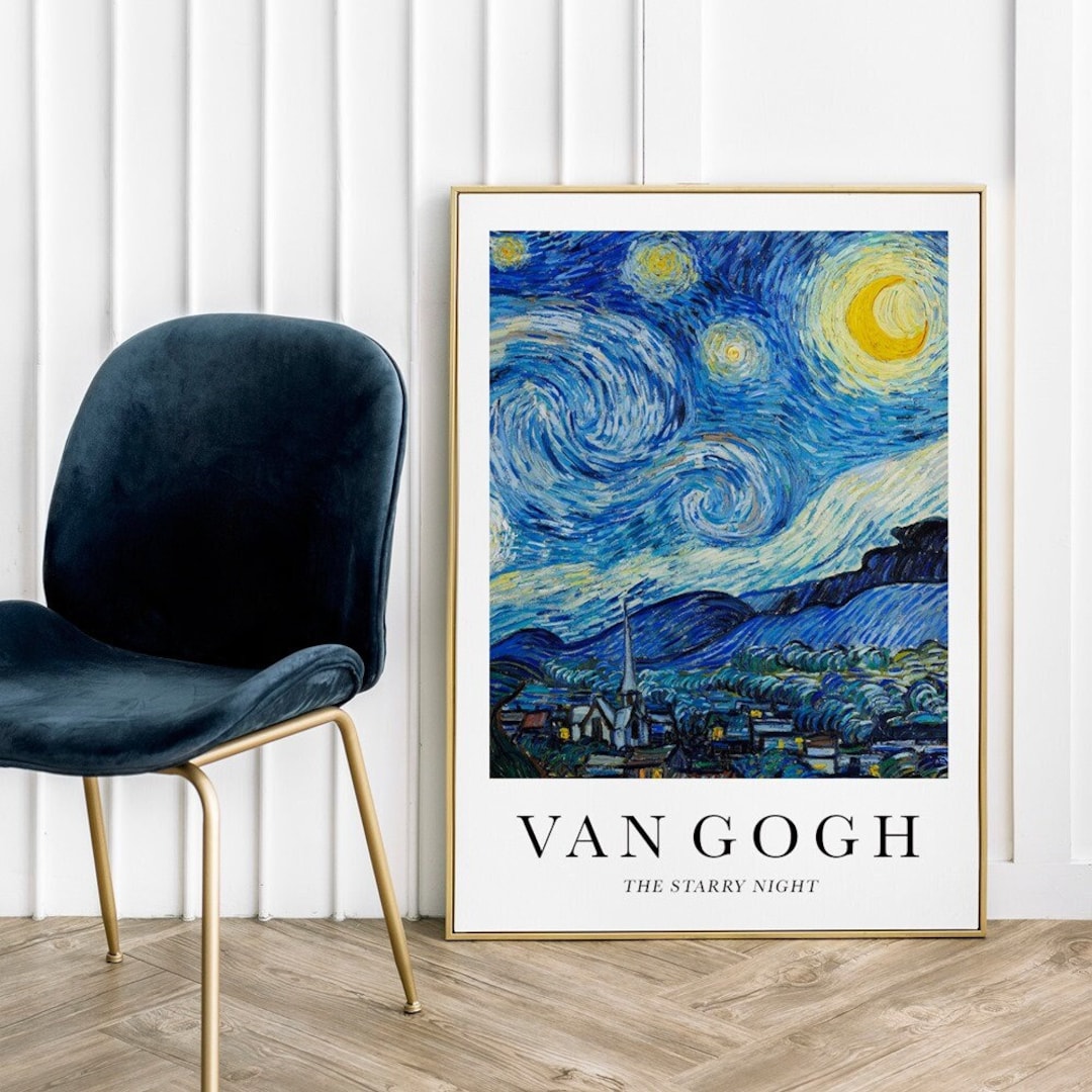 Van Gogh the Starry Night - Poster - Etsy