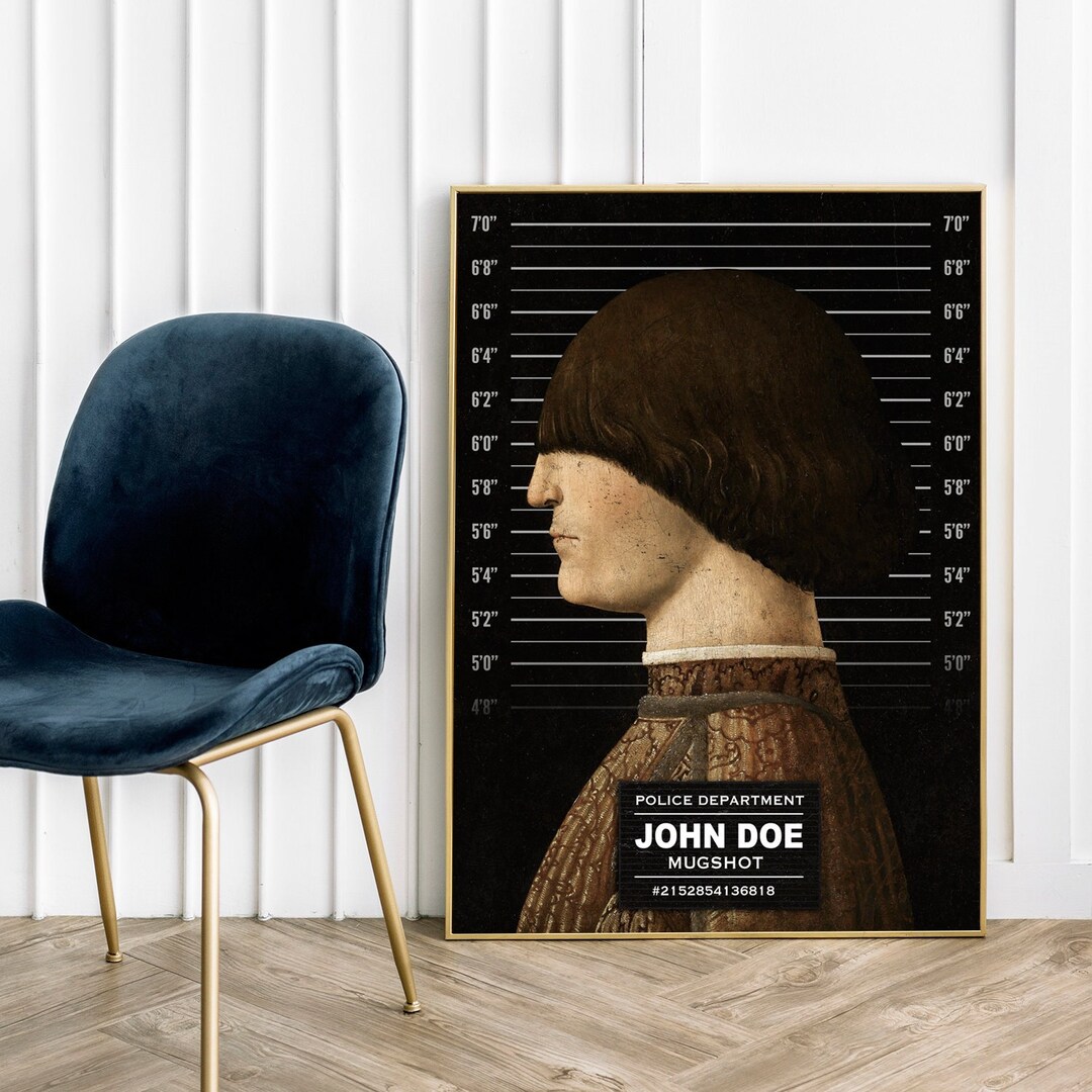 John Doe Men Portrait - Poster Art Funny Art Poster - Etsy