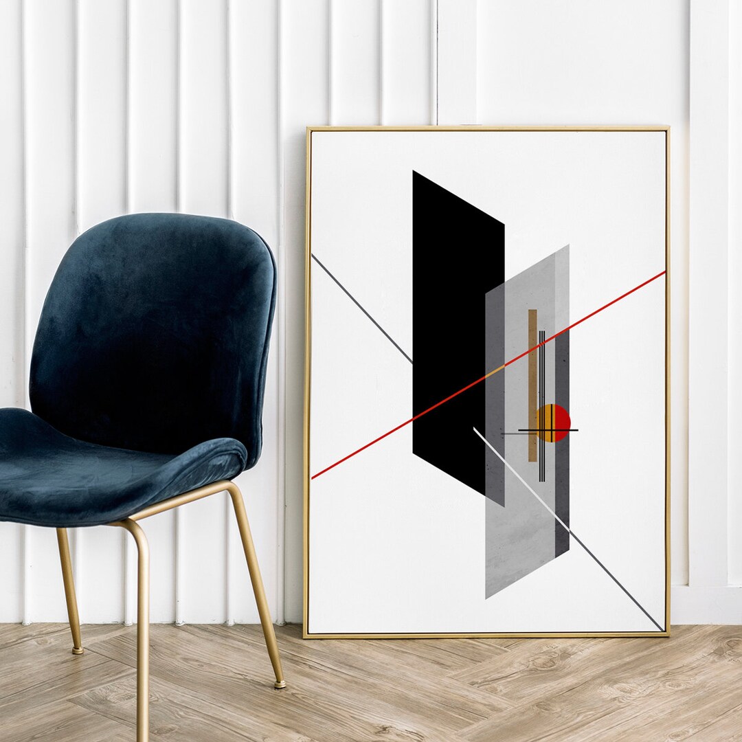Geometric Simple Poster Art Bauhaus Abstract Art Geometry Print - Etsy