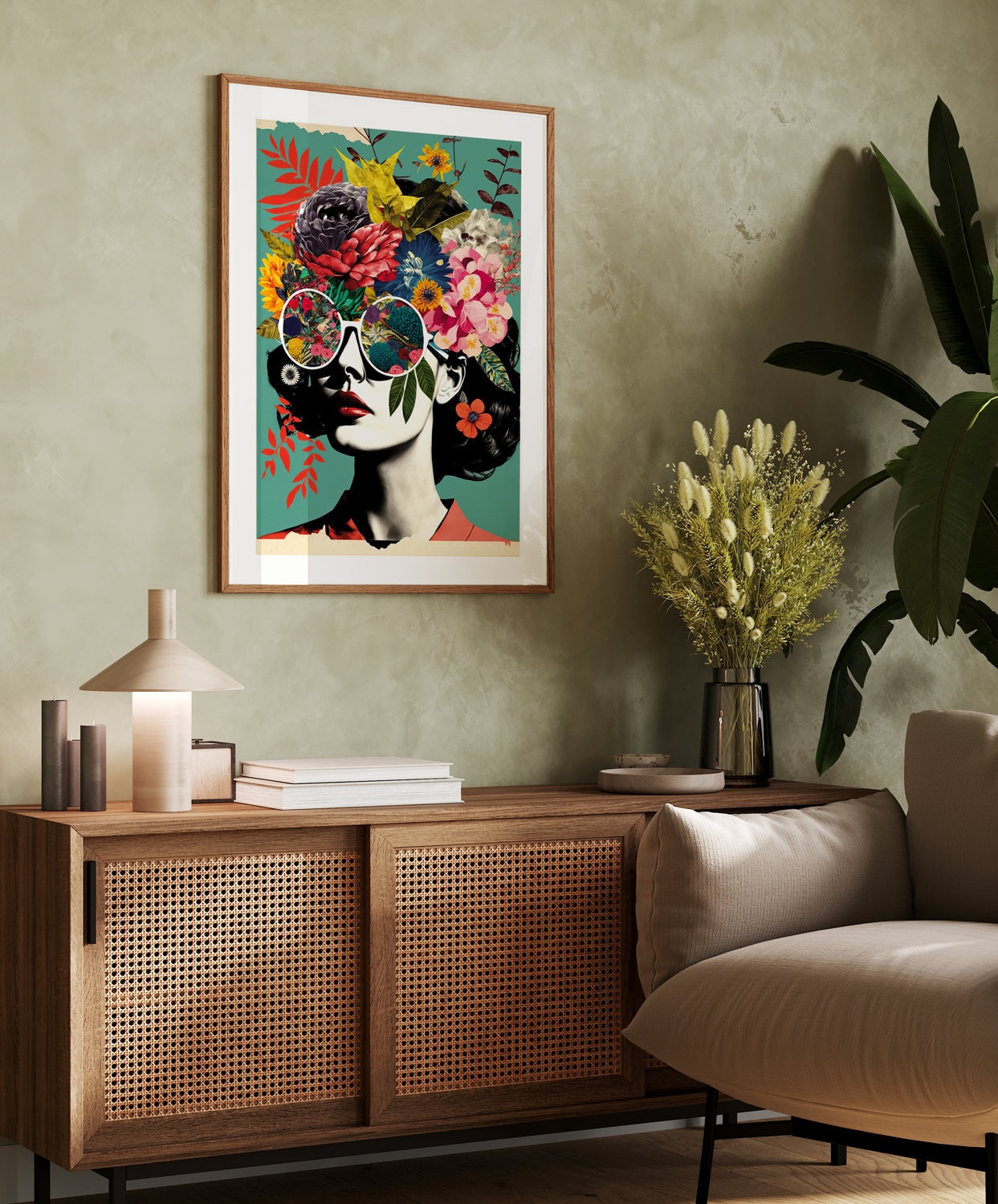 Women Girl Poster Collage - Art Poster Decoration Colors - Etsy