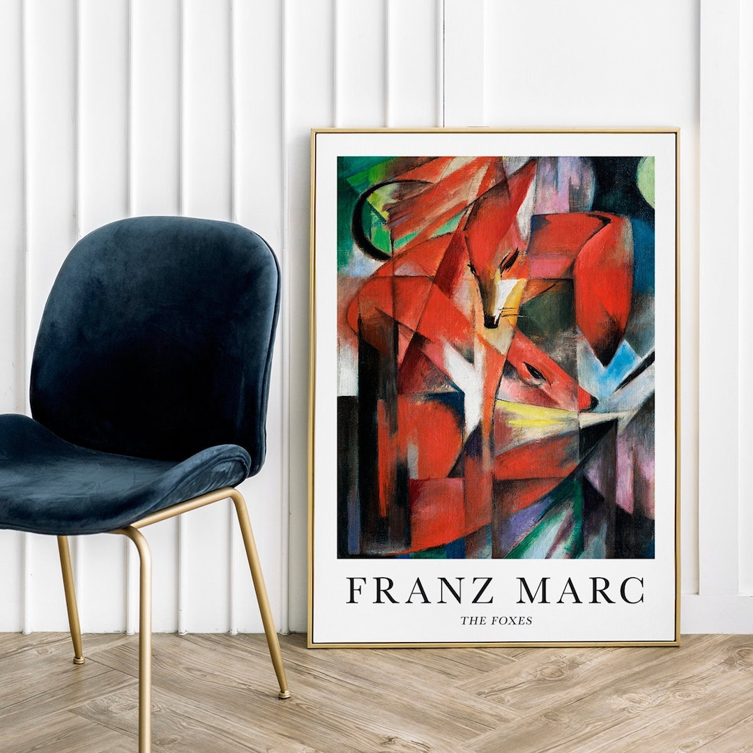Franz Marc the Foxes - Poster Art - Etsy