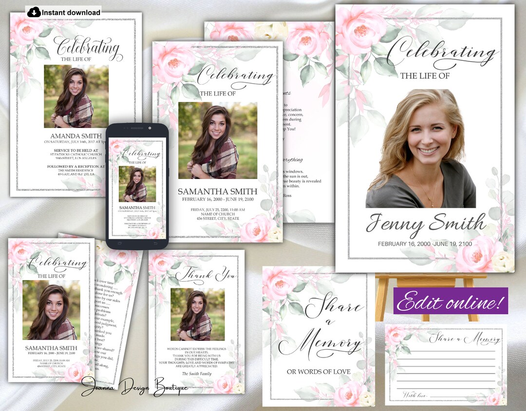 Funeral Bundle Set Roses Funeral Memorial Service Bundle Floral Funeral ...