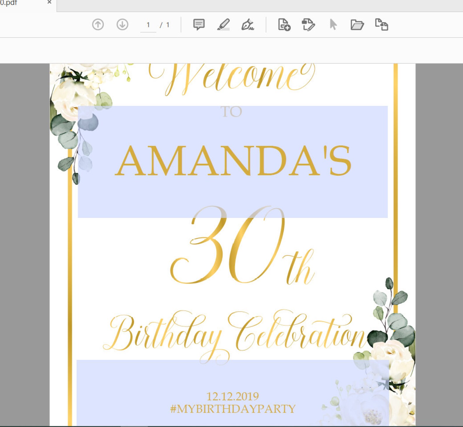 30th Birthday Welcome Sign30th Birthday Welcome Boardivory - Etsy