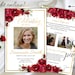 Red Roses Obituary Template Red Roses Funeral Program Funeral Program ...