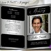 Black Silver Obituary Program Template 8 Pages Silver Funeral Program ...