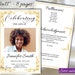 Gold Funeral Program Template Royal Funeral Program for Women Man Gold ...