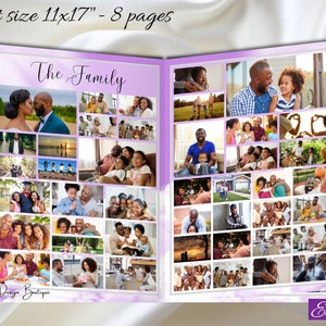 Purple Sky Silver Funeral Program Obituary 11x17 Clouds Dove Funeral ...