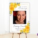 Yellow Roses Memorial Sign Yellow Flowers Funeral Welcome Sign Poster ...
