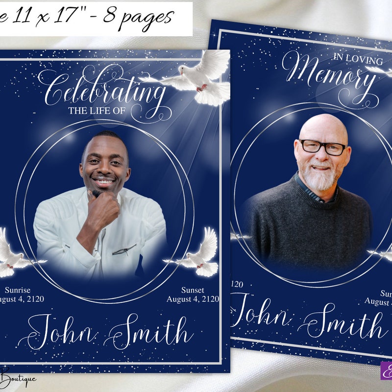 Blue Funeral Background - Etsy
