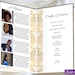 Gold Funeral Program Template Royal Funeral Program for Women Man Gold ...