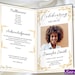 Gold Funeral Program Template Royal Funeral Program for Women Man Gold ...
