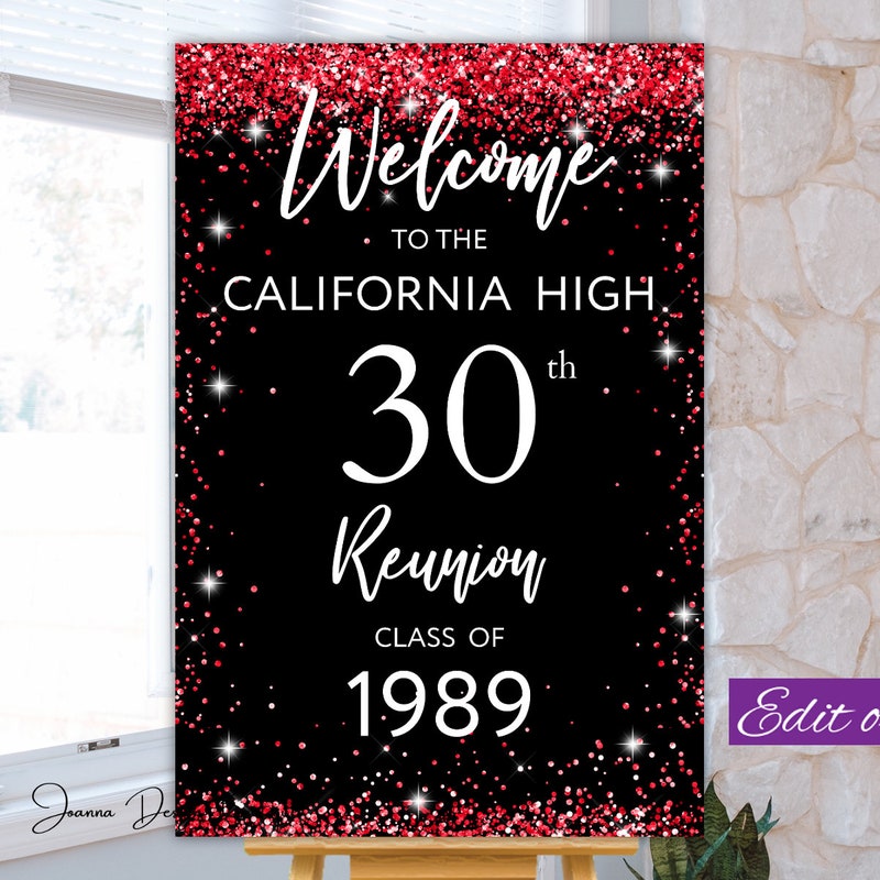 Class Reunion Welcome Sign - Etsy
