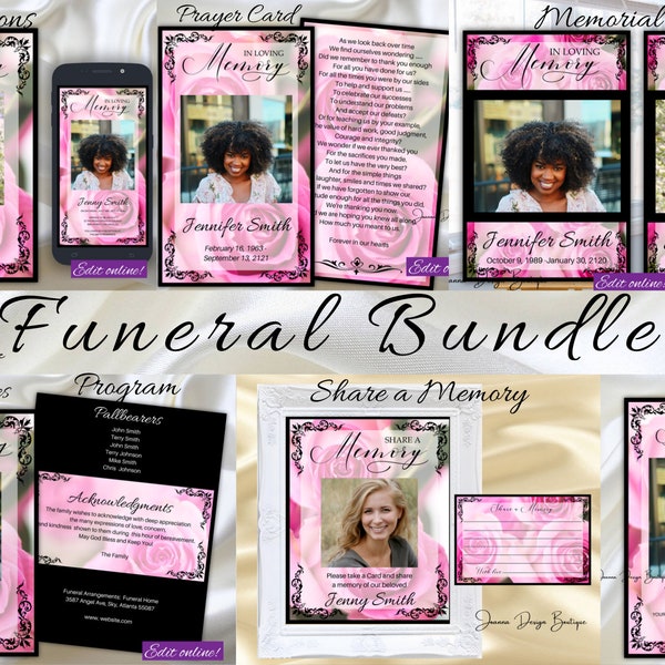 Celebration of Life Program - Etsy