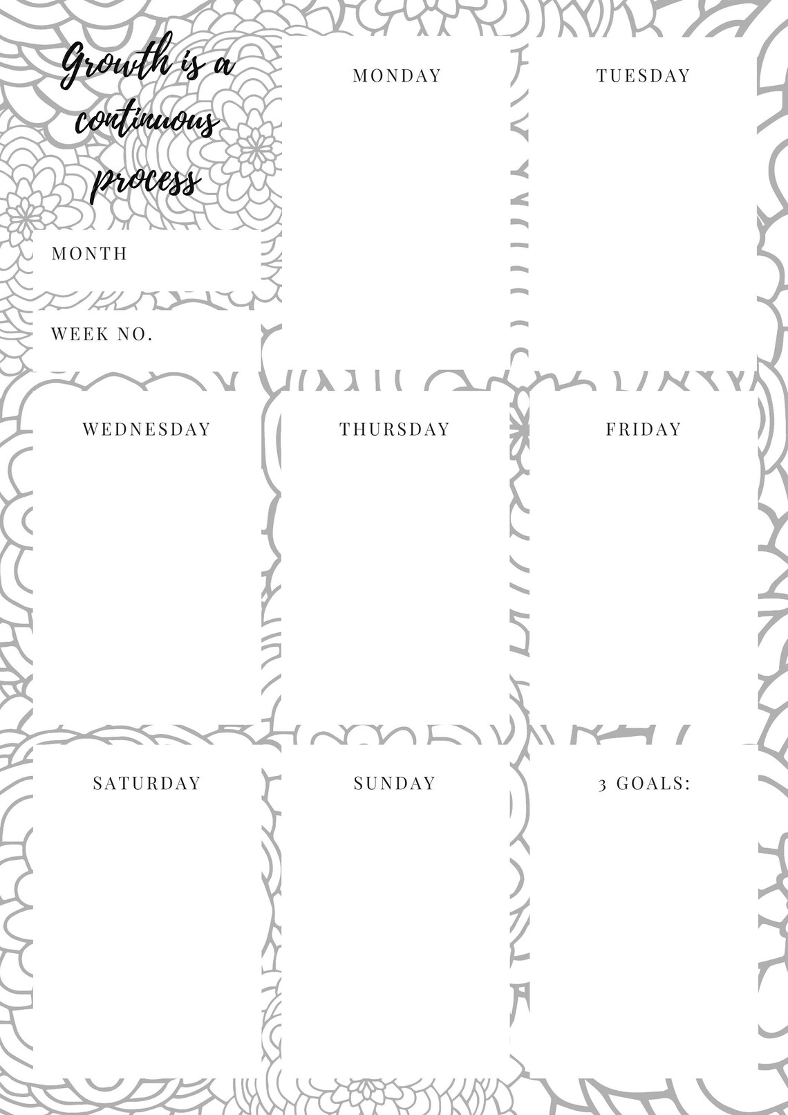 Printable Motivational Weekly Planner Template (A4, A5, Letter) - Etsy