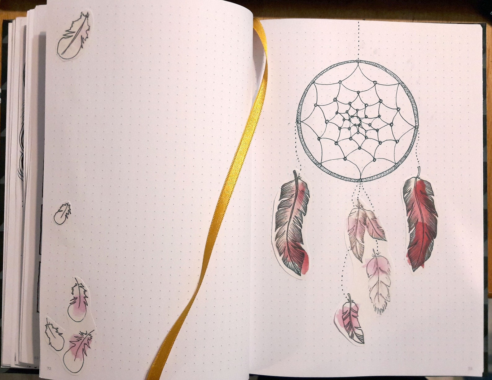 Feather Printable Stickers for Planner, Bullet Journal - Etsy