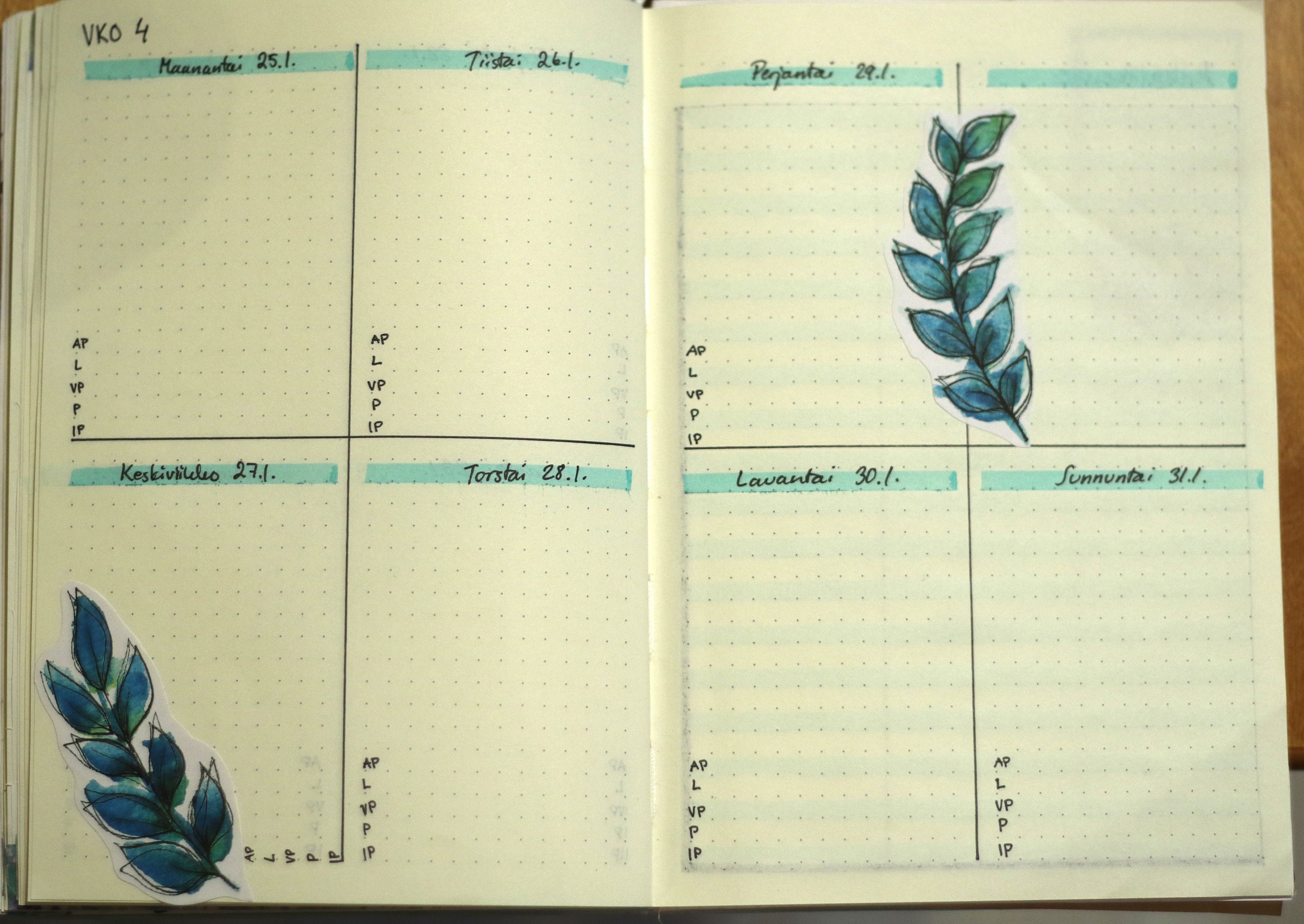 Printable Watercolor Leaf Stickers, A4 & Letter - Etsy