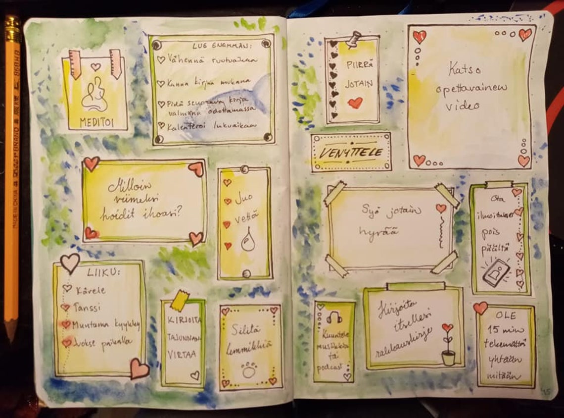 Sticky Notes Doodle Stickers Printable A4, A5, US Letter, Half Letter ...