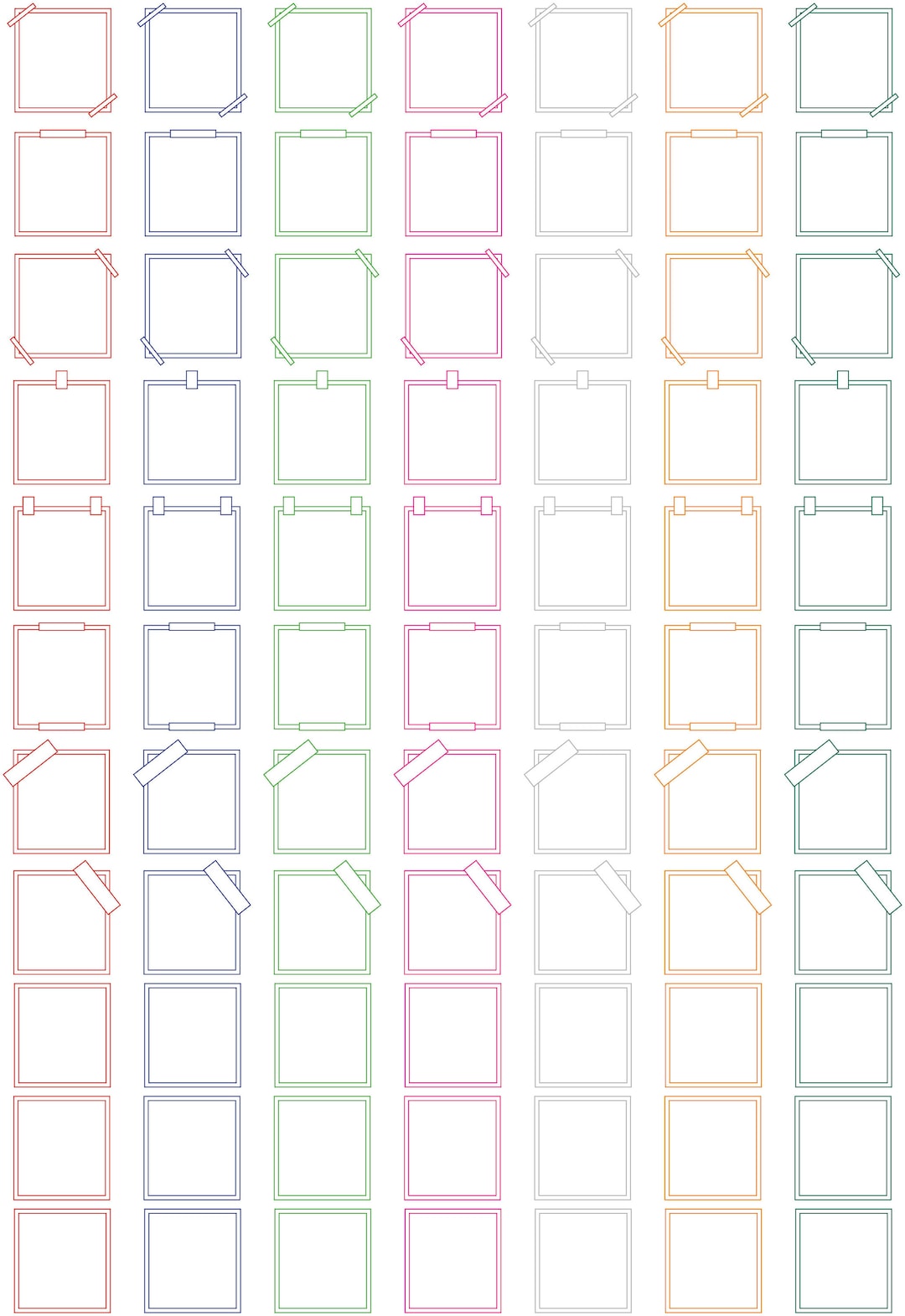 Sticky Notes Printable Stickers - Etsy