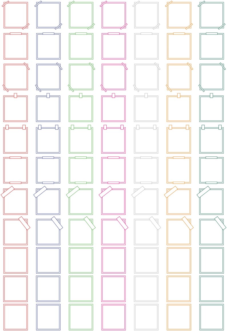 Sticky Notes Printable Stickers - Etsy