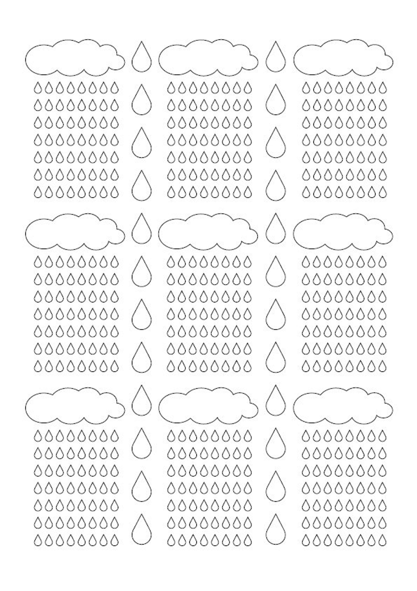 Water Tracker Printable, Hydration, Water Intake Functional Stickers ...