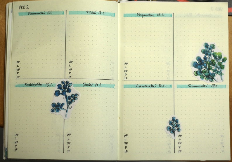 Printable Watercolor Leaf Stickers, A4 & Letter - Etsy