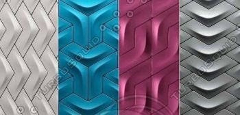 Silicone Mold Wall Tiles wave Geometric Mould - Etsy