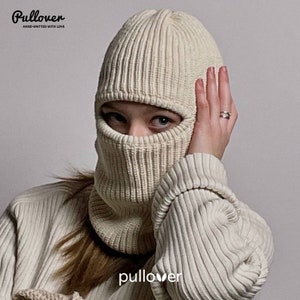 Balaclava Merino Wool Mask, Knit Face Mask - Etsy