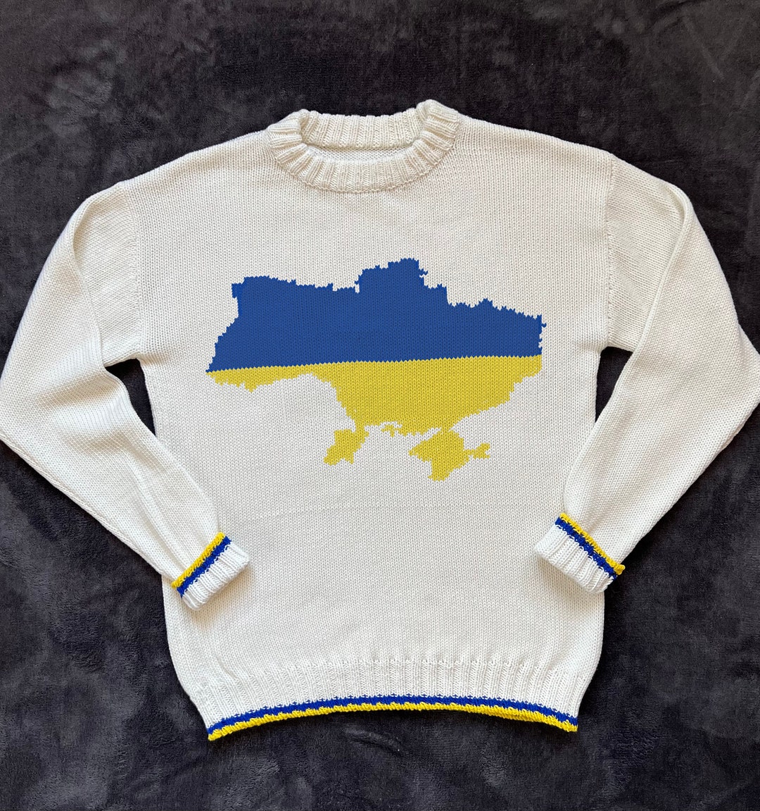 Ukrainian Flag Map of Ukraine Stop War Stand With Ukraine Custom ...