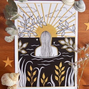 Wild Swimming A5 Print | Open Water Swimming | Swimming Print - Etsy